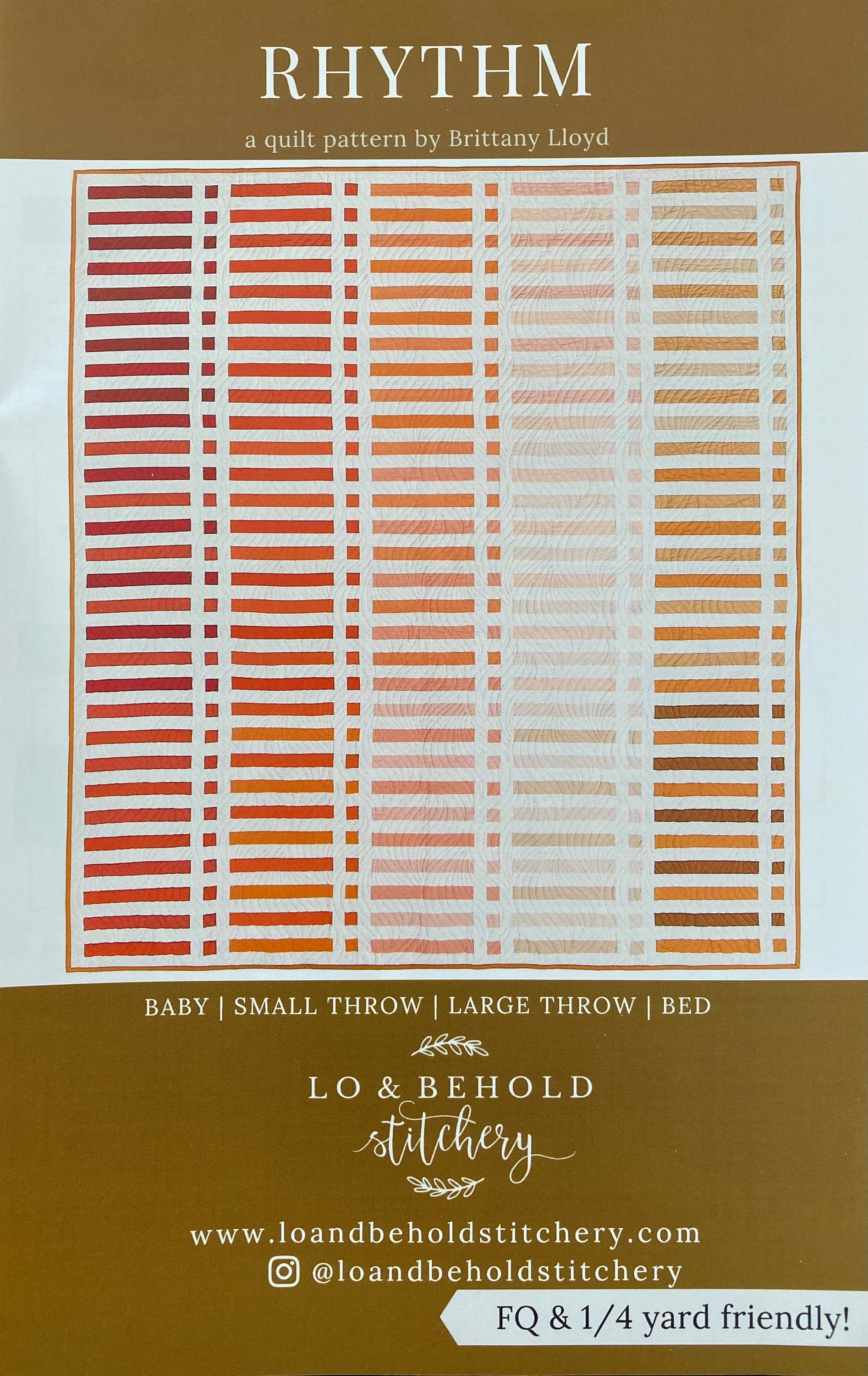 Rhythm Quilt Pattern - by Brittany Lloyd for Lo & Behold Stitchery ...